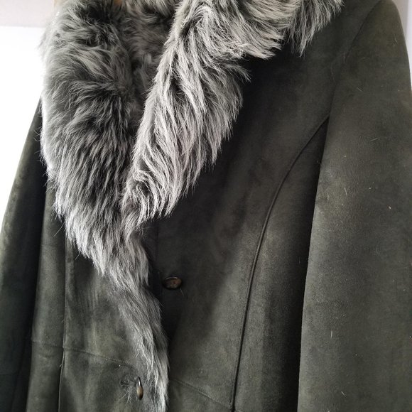 Via Veneto Shearling Leather Suede Coat | Jackets & Coats | Via Veneto ...